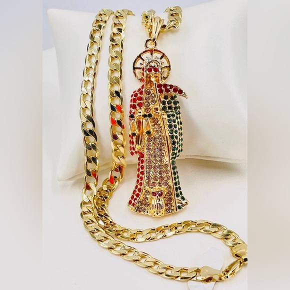 Accessories | The Grim Reaper And Chain 24 Inches Gold Plated | Poshmark